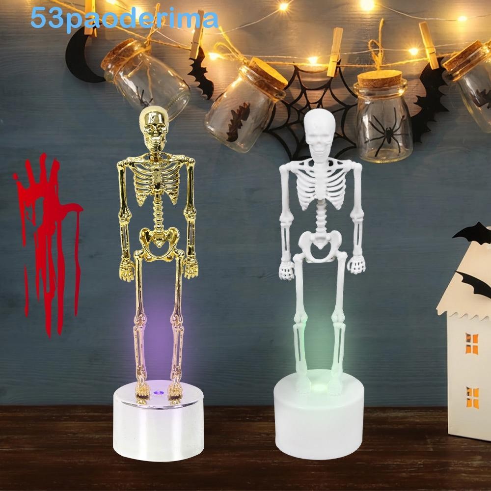 PAODERIMA Human Skeleton Lamp, Plastic Simulation LED Skeleton ...