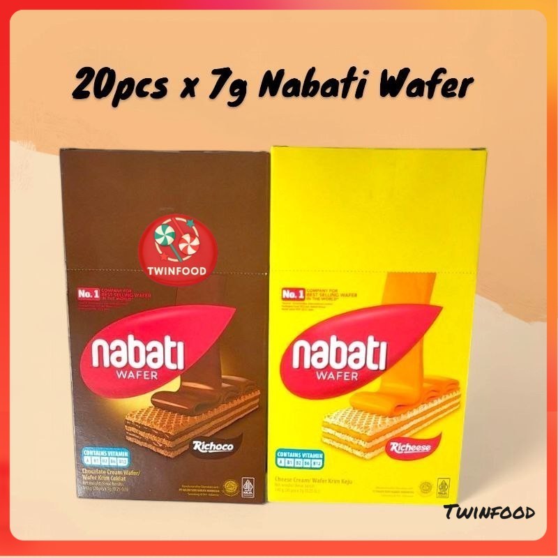 (*SMALL BOX* / WAFER) 20pcs x 7g Nabati Wafer Krim panjang (TF) | Shopee Malaysia