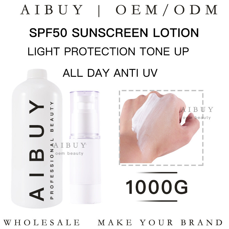 AIBUY 1000g 1kg SPF50 Sunscreen Lotion Invisible Sunscreen Sun Cream ...