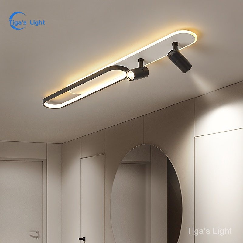 Modern Long Lamp Strip Lamp With Spotlight Led Ceiling Lamp for Living ...