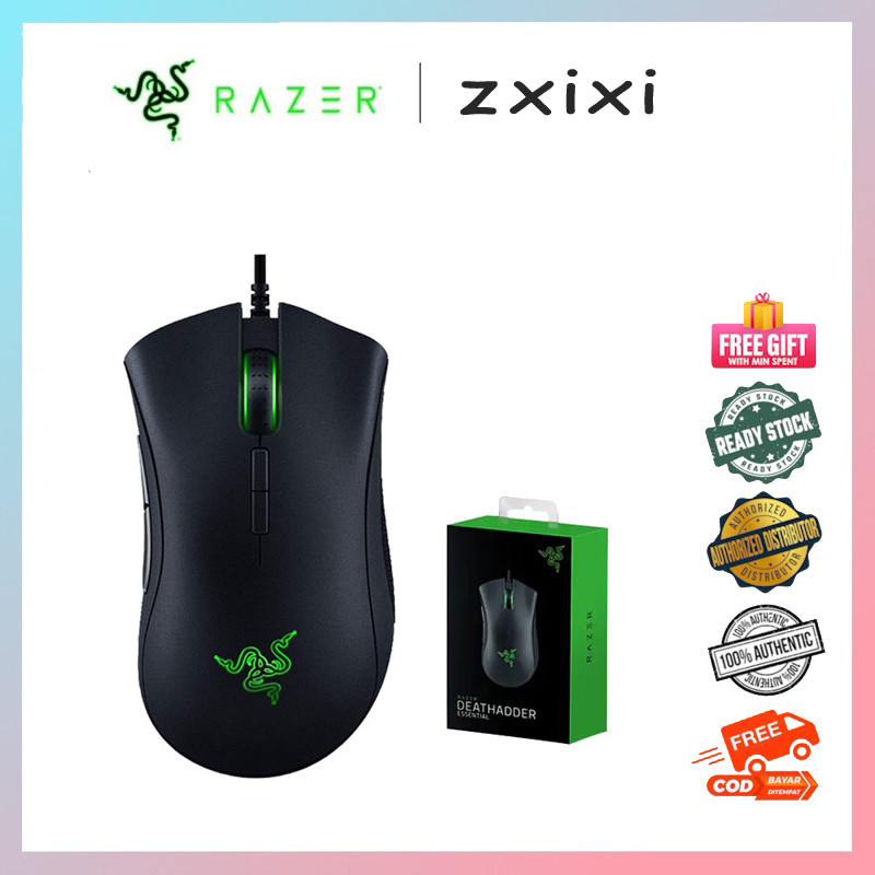 Razer Deathadder Essential Wired Gaming Mouse 16,000 DPI Optical Sensor ...