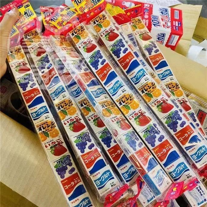 Japan Marukawa Assorted Fruit Flavor Chewing Gum Bubble Gum Whole Fun ...