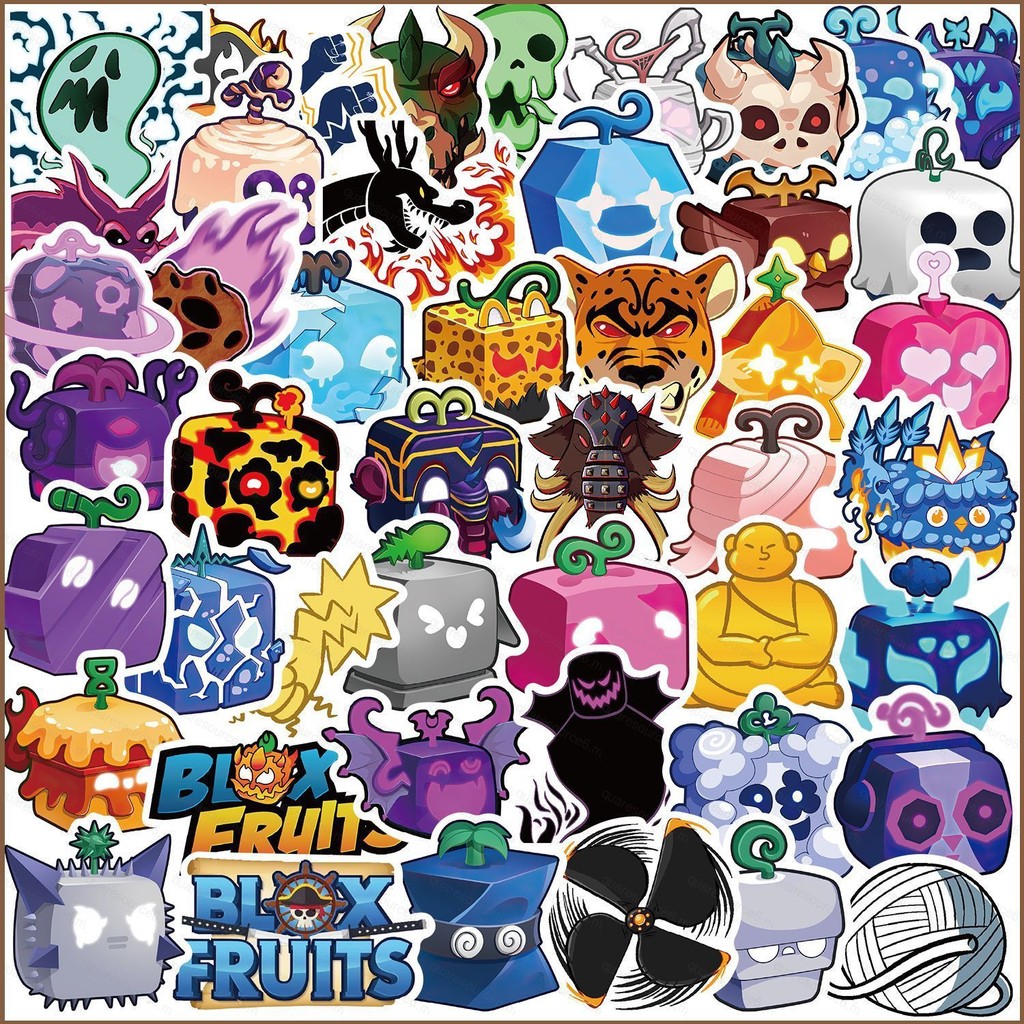 sq6 50PCS/Set Blox fruits Graffiti Stickers guitar notebook luggage ...