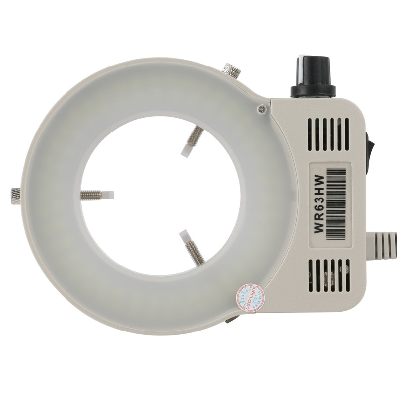 72 LED Adjustable Microscope Dimmer Ring Light Illuminator Lamp For ...