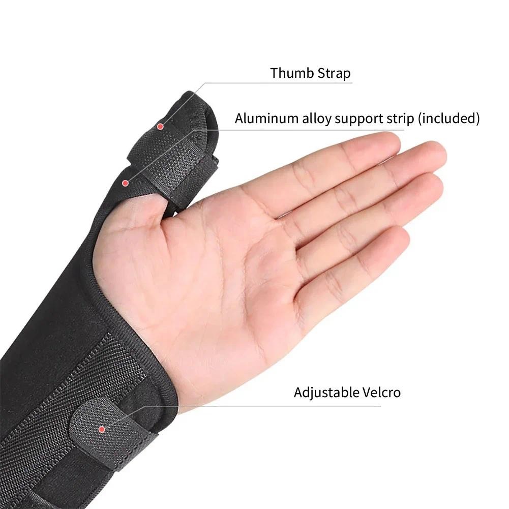 Splint Thumb Brace Hand Tendonitis with Built-in Wrist Support Fixation ...