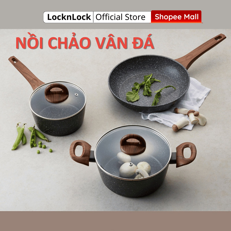 Genuine LocknLock non-stick pot with BAUM Marble induction cooker ...