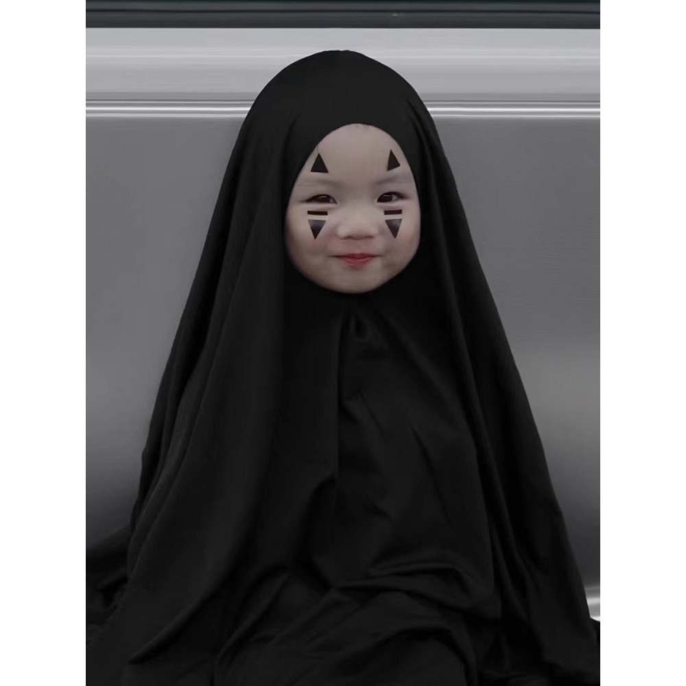 Halloween Children Costume Boy Faceless Male cosplay Costume Dress Up ...