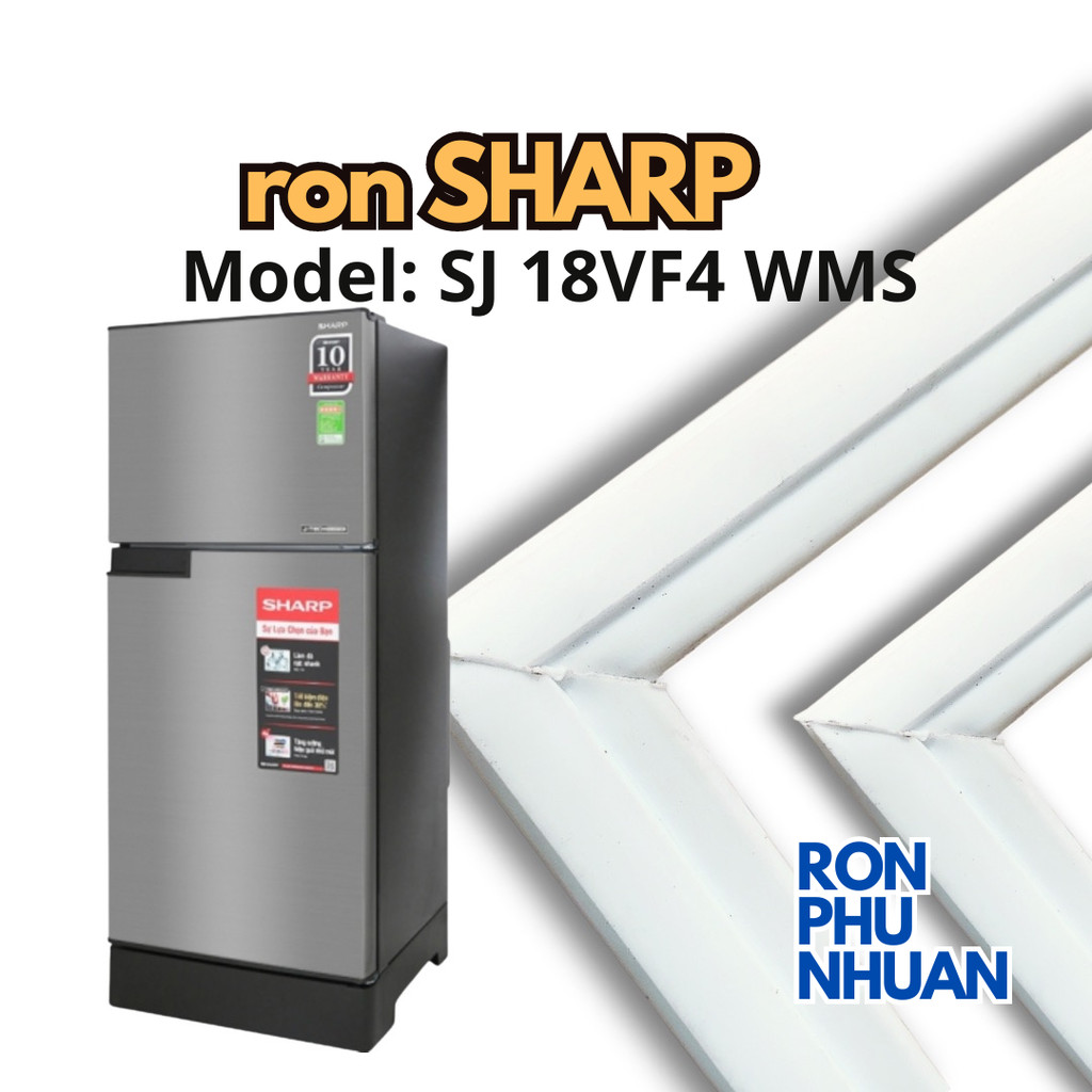 The seal of the Sharp refrigerator door model SJ- 18VF4 -WMS prevents ...