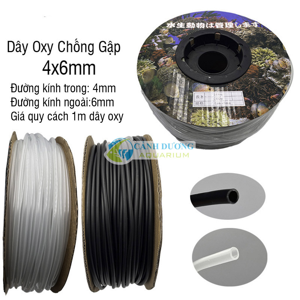 OXY Anti-folding flexible oxygen wire size 4x6mm - Aquarium oxygen wire ...