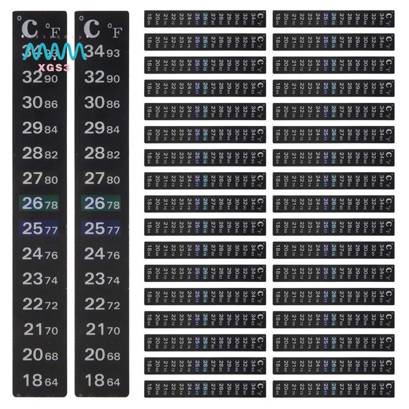 36 Pieces Digital Temperature Sticker Adhesive Thermometer Strip ...