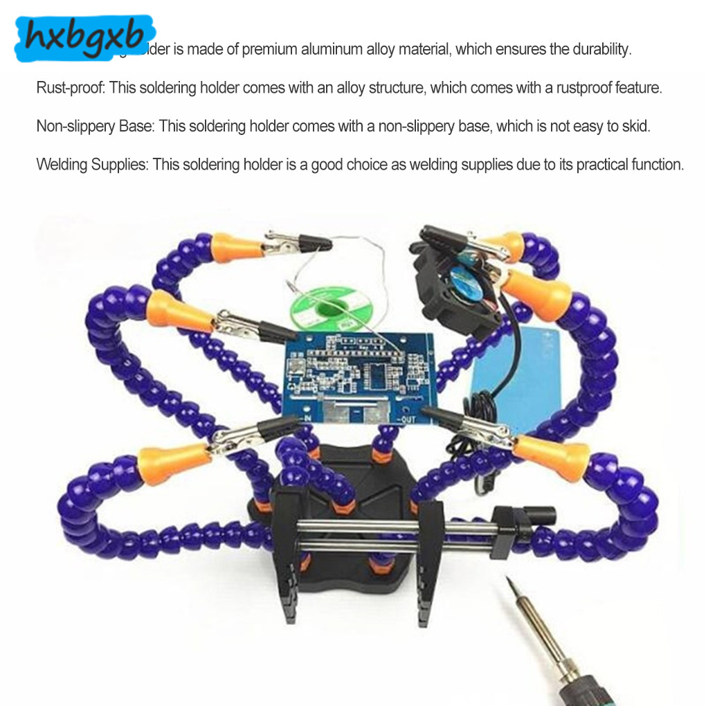 Welding Holder Aluminum Alloy Helping Hands Base 360 Soldering ...