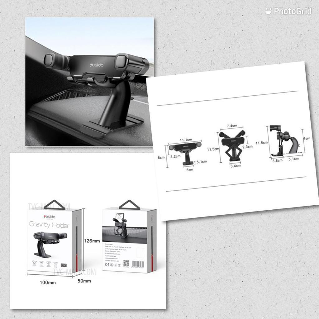 Yesido C90 Gravity Automatic Clamp Bracket Universal Dashboard In Car ...