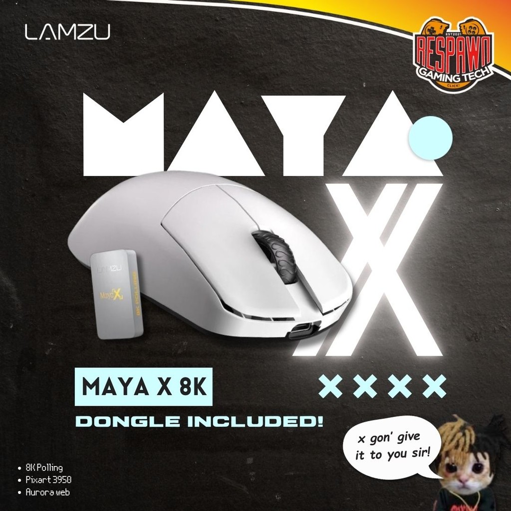 Lamzu Maya X 8K Wireless Gaming Mouse | Shopee Malaysia