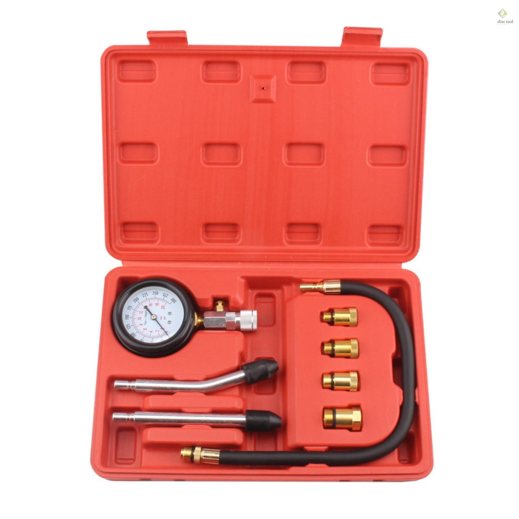 Petrol Engine Compression Tester Kit Gases Engine Cylinder Compressor ...