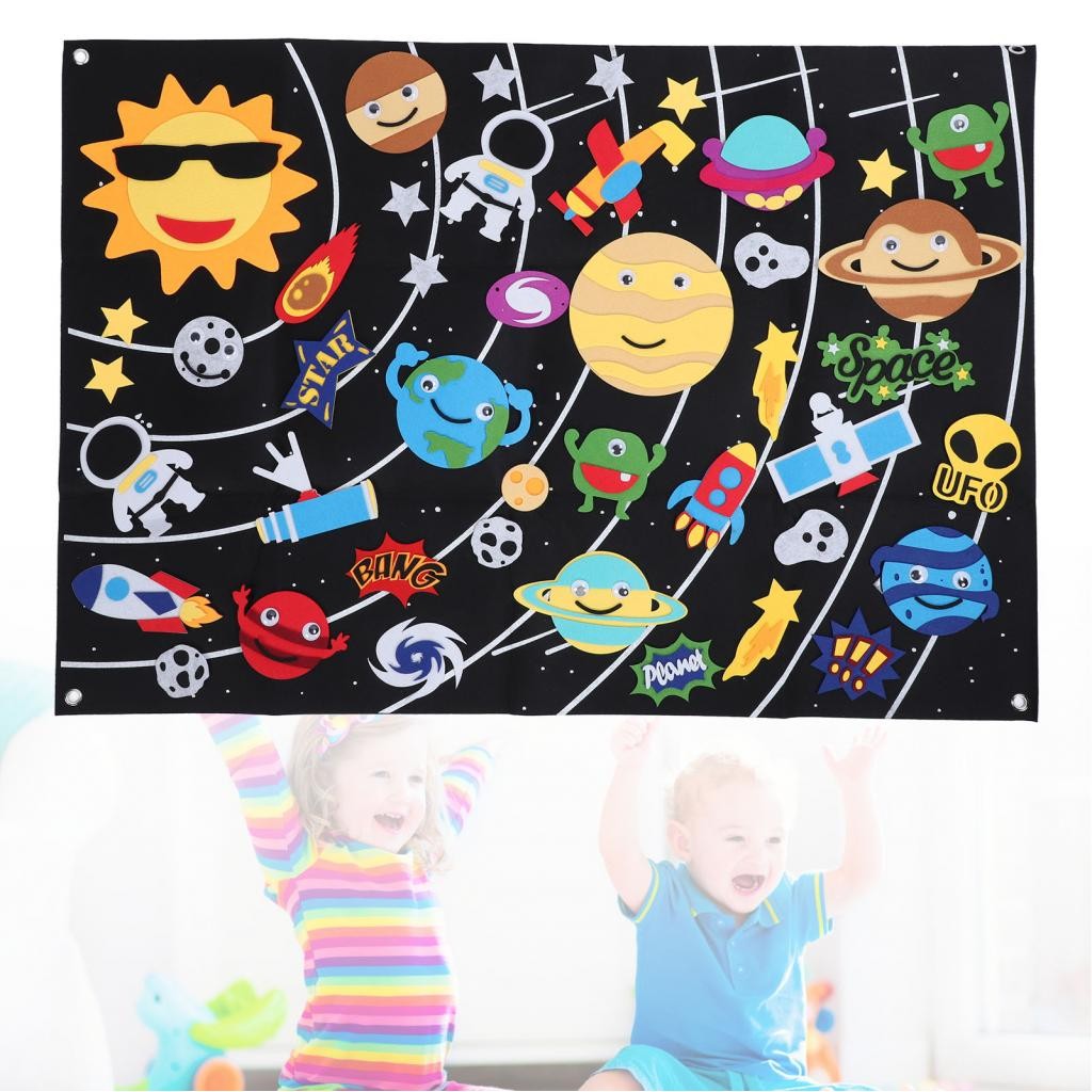 Rubycode DIY Outer Space Felt Board Story 3.5in Storytelling ...