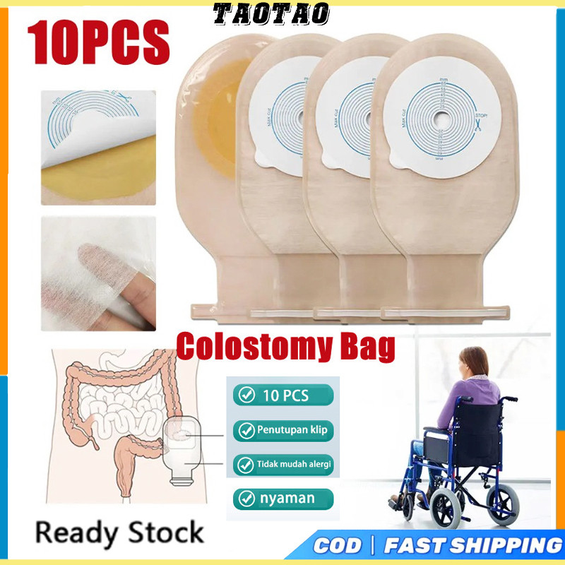 10PCS Colostomy Bag Adult Colostomy Pouch HDR Ostomy Bag Colostomy ...