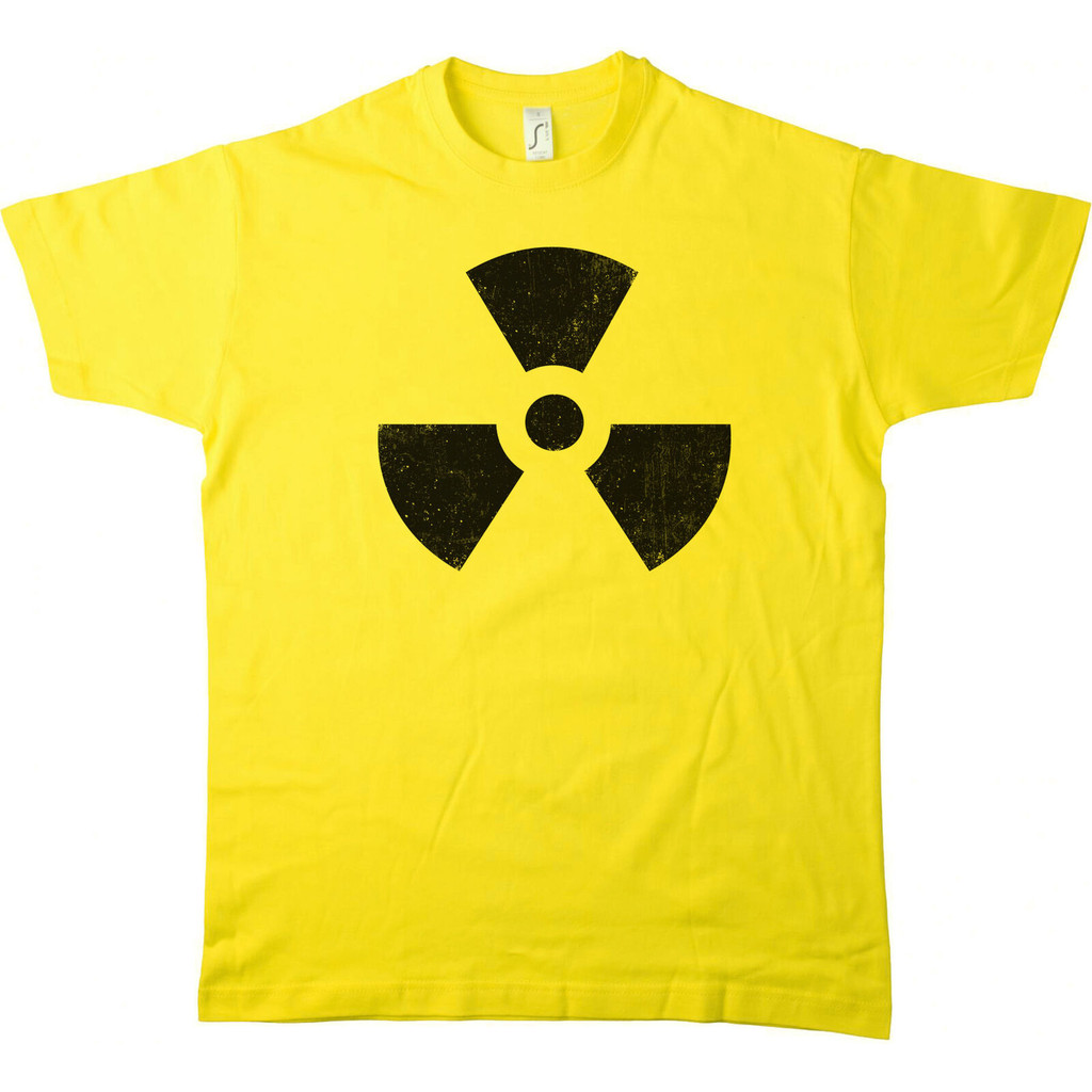 Radioactive Vintage Symbol T-Shirt Big Radiation Bang Radiation Logo ...