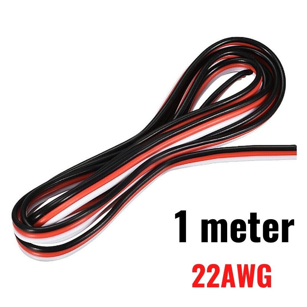 1 Meter Futaba Black/red/white 22AWG 60cores Servo Extension Cable/ Flat 3P Cable without ...