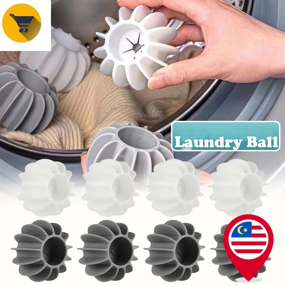 MK2 Reusable Silicone Magic Laundry Ball Anti-tangle Washing Machine ...