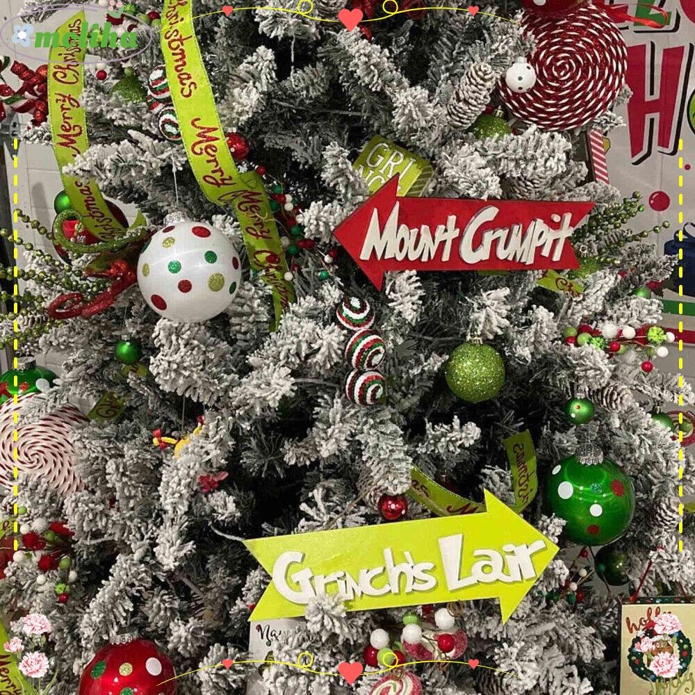 MOLIHA Christmas Sign, Exquisite Design 2023 Grinch's Lair Sign ...