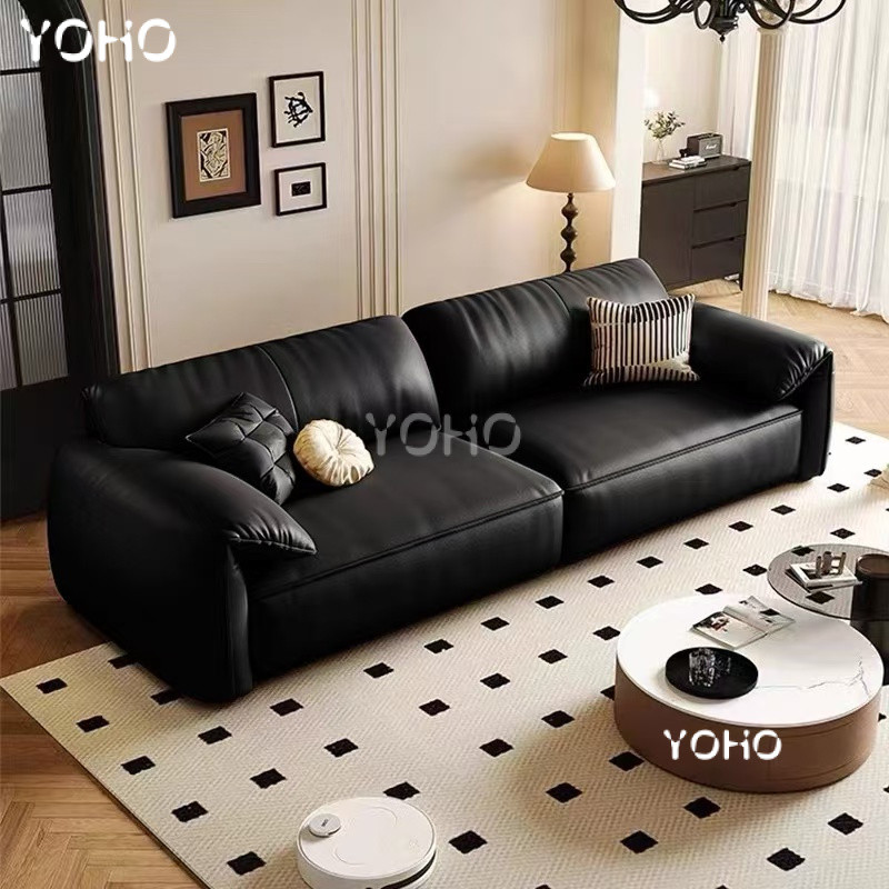 Nordic style Italian armrest sofa chair living room elephant ears black ...