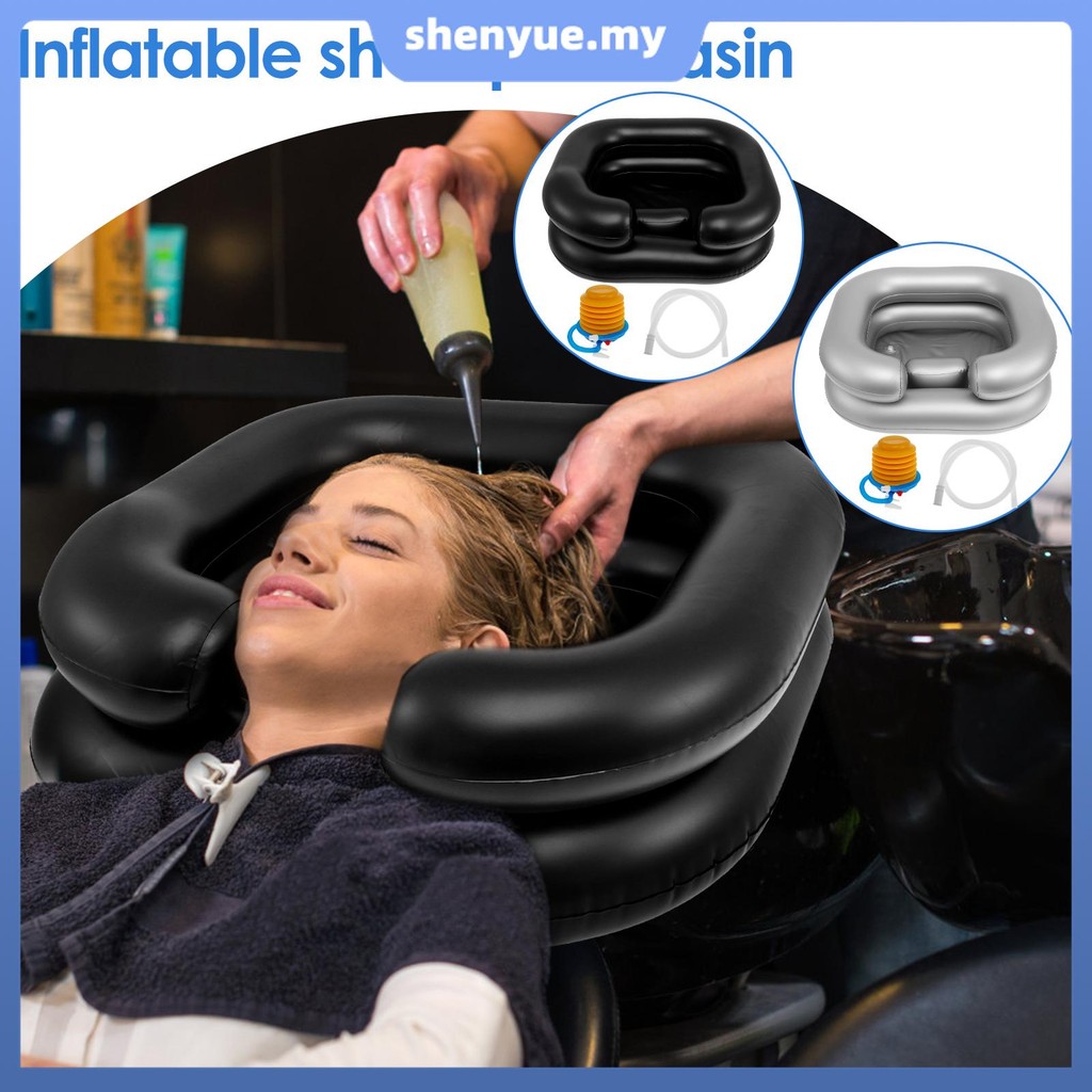 Inflatable Hair Washing Basin Portable Inflatable Shampoo Bowl Foldable ...