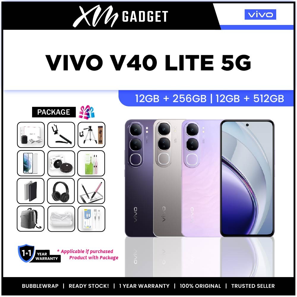 VIVO V40 LITE 5G [12GB RAM 256GB ROM] [12GB RAM 512GB ROM] - Original VIVO Malaysia | Shopee ...