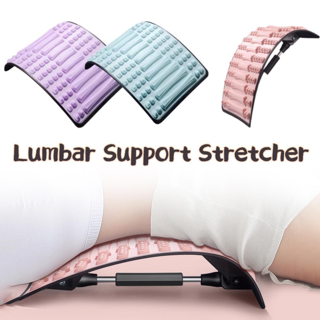 Back Massager Stretcher Pillow Fitness Lumbar Support Relaxation Pain ...