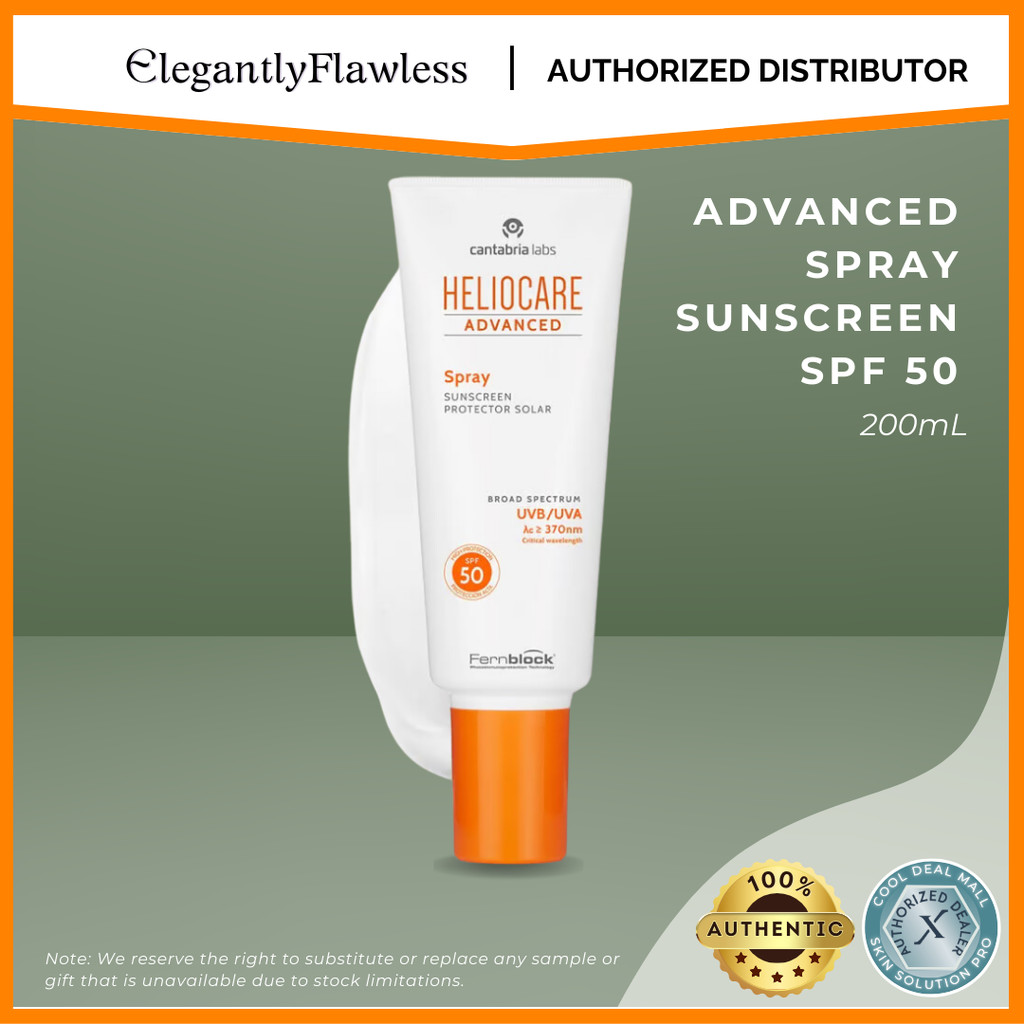 Heliocare Advanced Spray Sunscreen SPF 50 | 200ml | Shopee Malaysia