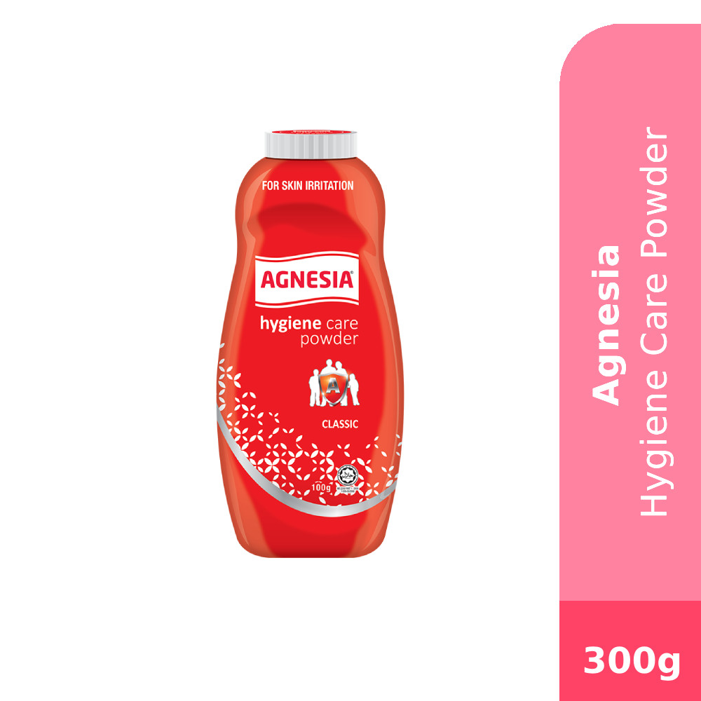 AGNESIA Hygiene Care Powder 300g for Skin Irritation, Bedak Gatal ...