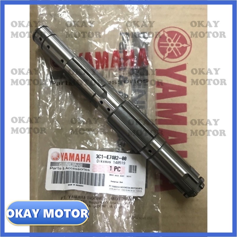 DRIVE AXLE SPROCKET SHAFT DEPAN SPOCKET Y15 YSUKU LC5SPEED FZ FZ150i LC135 5S (YAMAHA100 ...