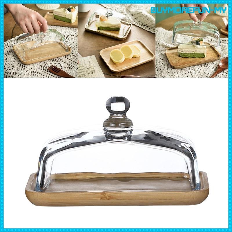 [BuymorefunMY] Wood Serving Tray with Lid Platter Plate Cheese Board ...