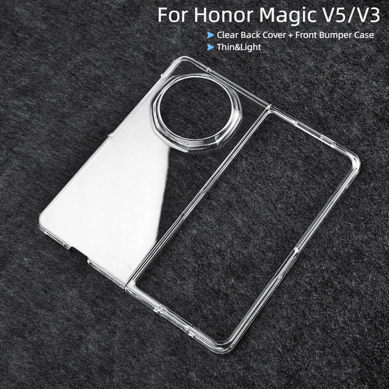 Thin&Light Clear Transparent PC Hard Flip Bumper Case For Honor Magic ...