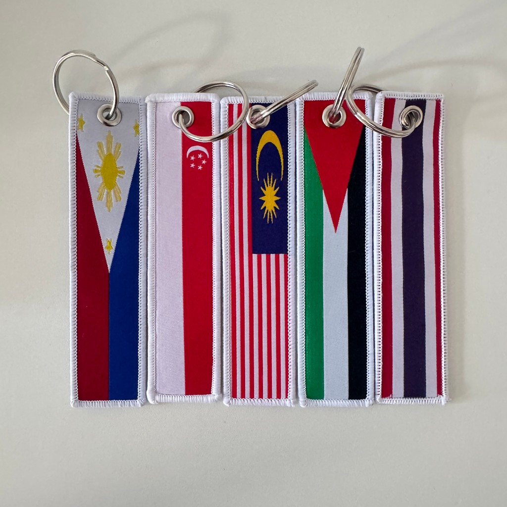 Asian country flags Thailand Philippines Malaysia Singapore Palestine ...