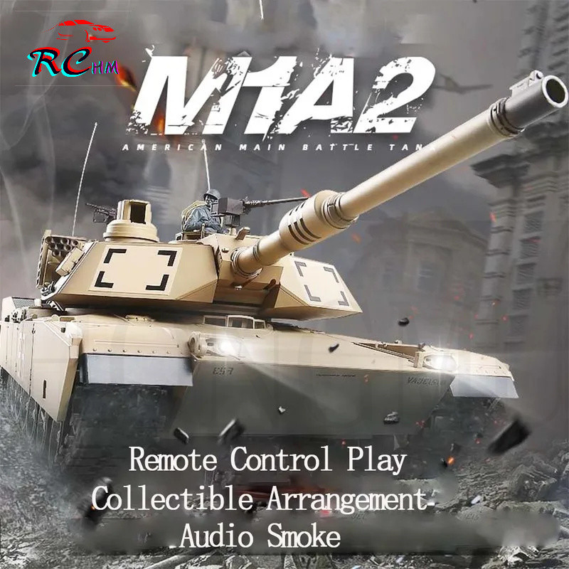 Henglong 3918 M1A2 Abrams Army Tank Model 1/16 Scale Rc Tanks 360 ...