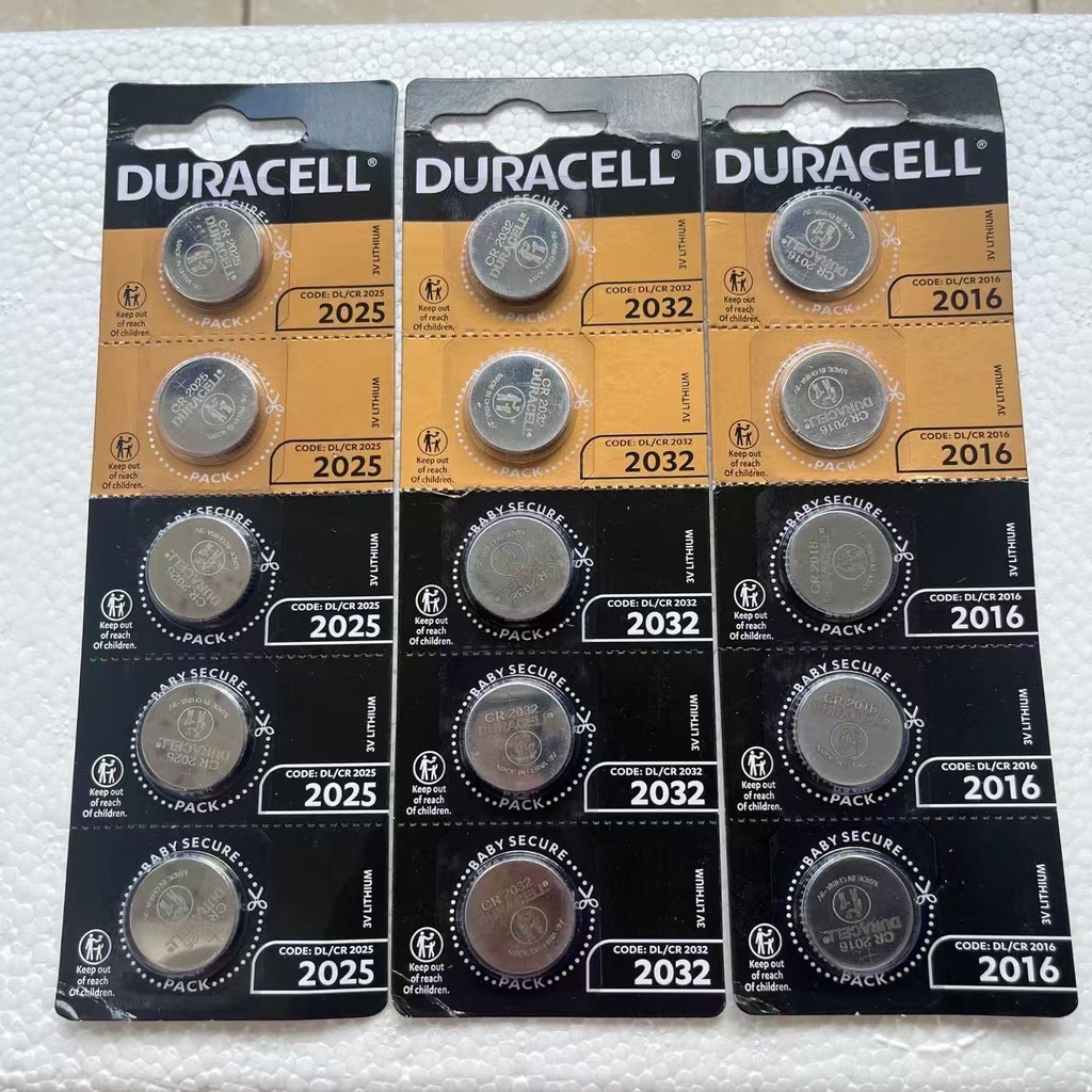 Duracell Lithium Coin Cell 3V Battery CR2032 CR2025 CR2016 5PCS ...