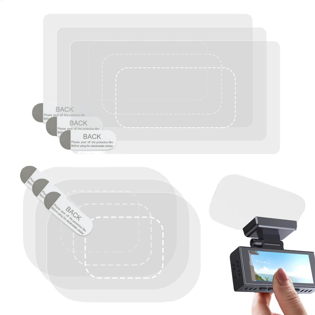 Dashcam Windshield Sticker 6pcs Dash Cam Adhesive Electrostatic ...