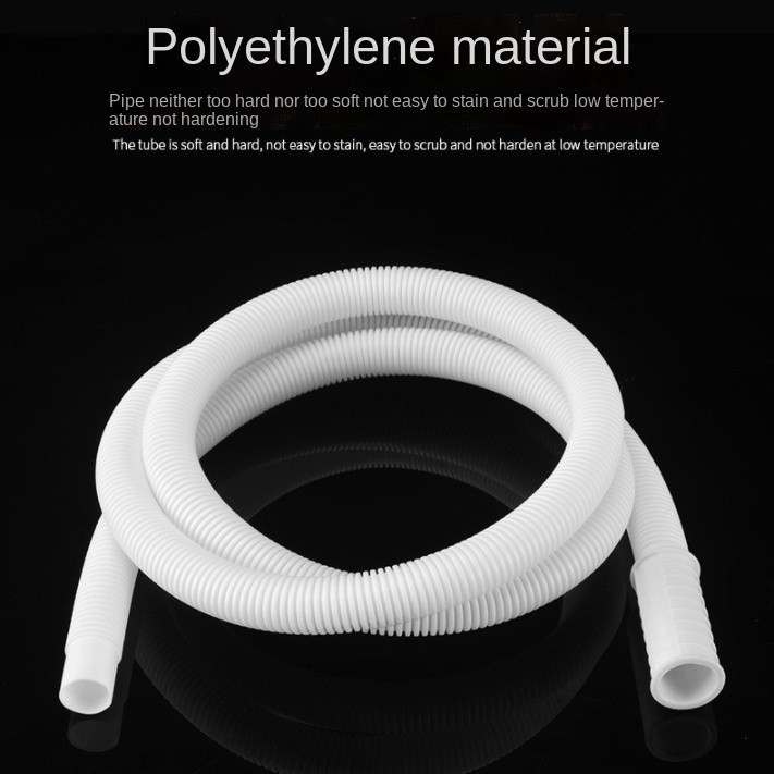 Flexible Air Conditioner Drain Hose Water Inlet Extension Pipe 1/2/3M ...