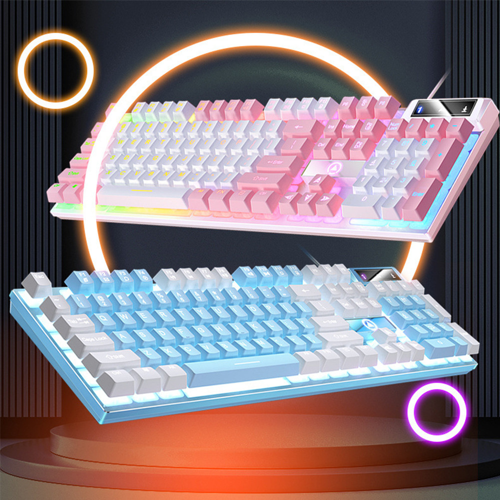 K500 RGB Backlit Mechanical Gaming Keyboard, Wired with Luminous Keys ...