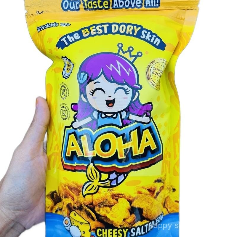 ALOHA DORY SKIN CHEESY SALTED EGG 110g | ALOHA KULIT IKAN DORY BERSAMA ...