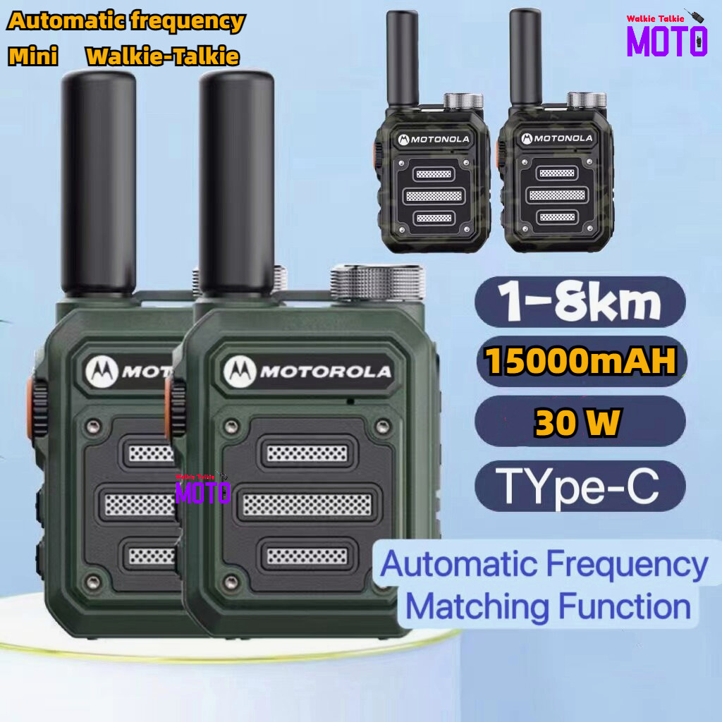 Motorola Mini Walkie Talkie One Key Copy Frequency Match Other Models ...