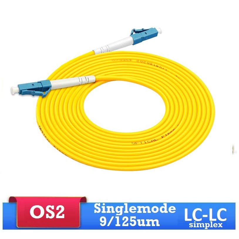Fiber optic patch cord LC LC singlemode simplex 2 meters LSZH | Shopee ...