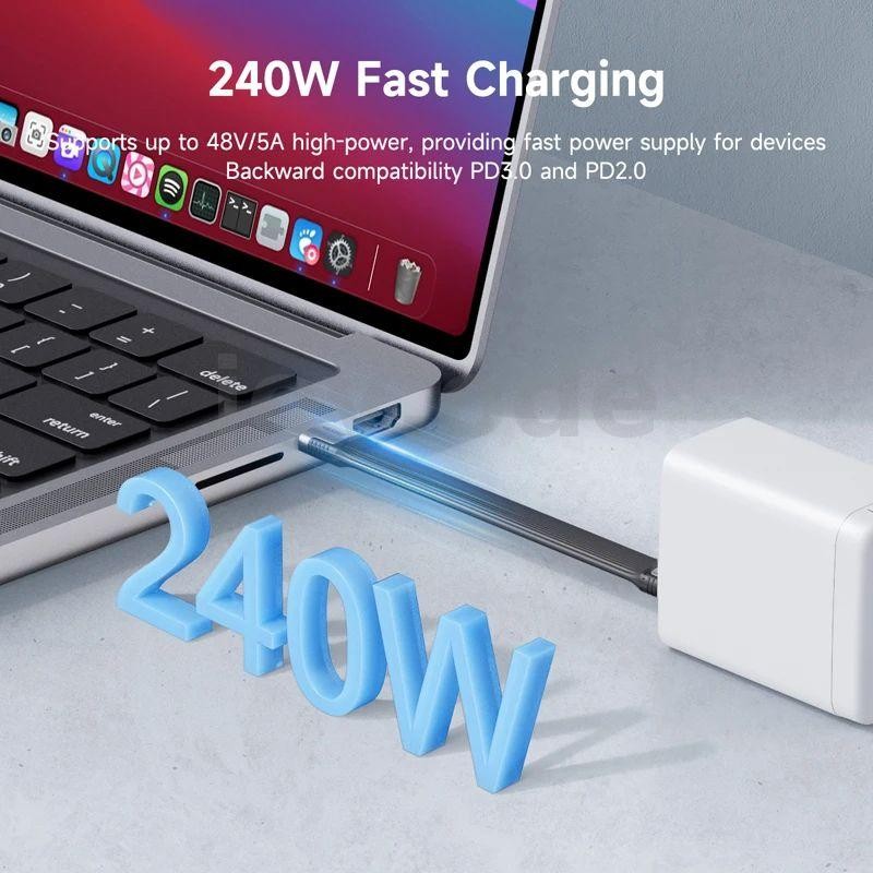 Hagibis USB4 Cable 40Gbps Type-C High Speed PD 240W 8K Display TB4 ...