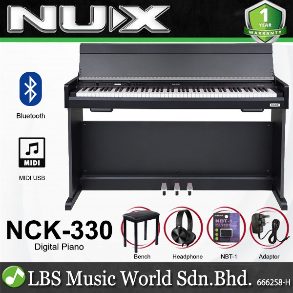 Nux NCK-330 88 Keys Digital Piano Combination Classic and Modern Piano ...