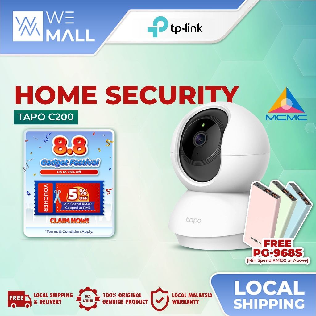 TP-Link Tapo CCTV C200 / Tapo C210 / TC70 1080P Full HD Pan/Tilt ...