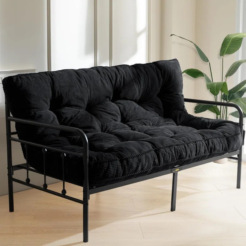 6 Tilam Futon Saiz Penuh, Katil Sofa Futon Berumbai Dengan Tepi Rekaan ...