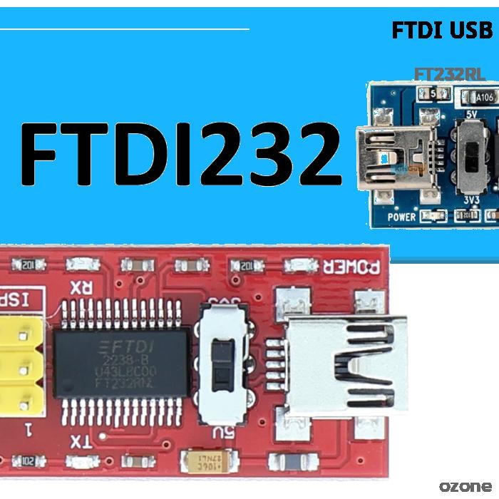 FT232RL USB to TTL Serial UART Converter Module FT232 with ISP | Shopee ...