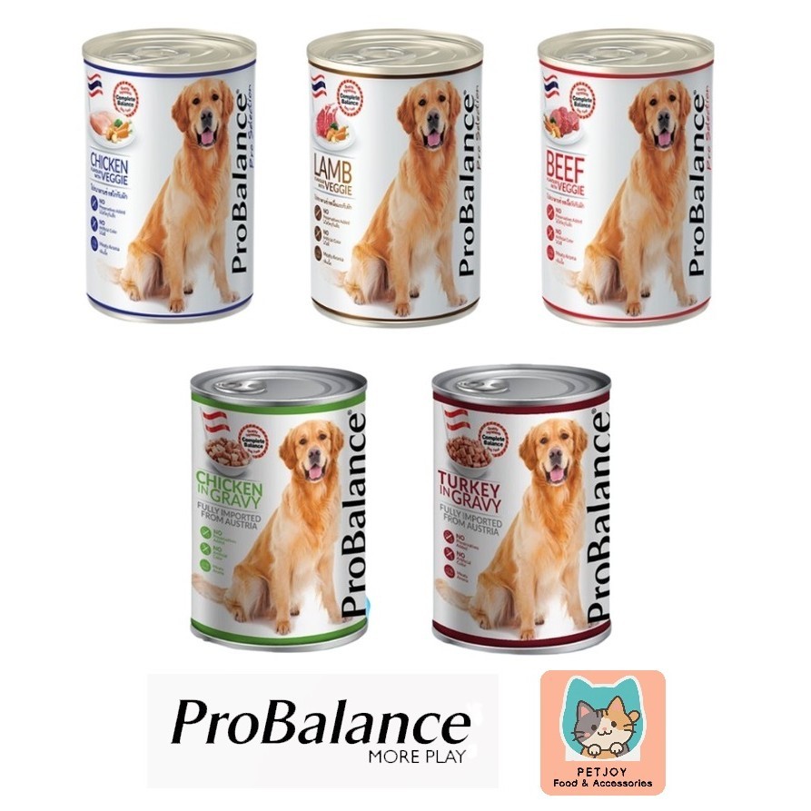 ProBalance Wet Canned Dog Food - 400g / 415g (Chicken/Lamb/Beef/Chicken Gravy/Turkey Gravy ...