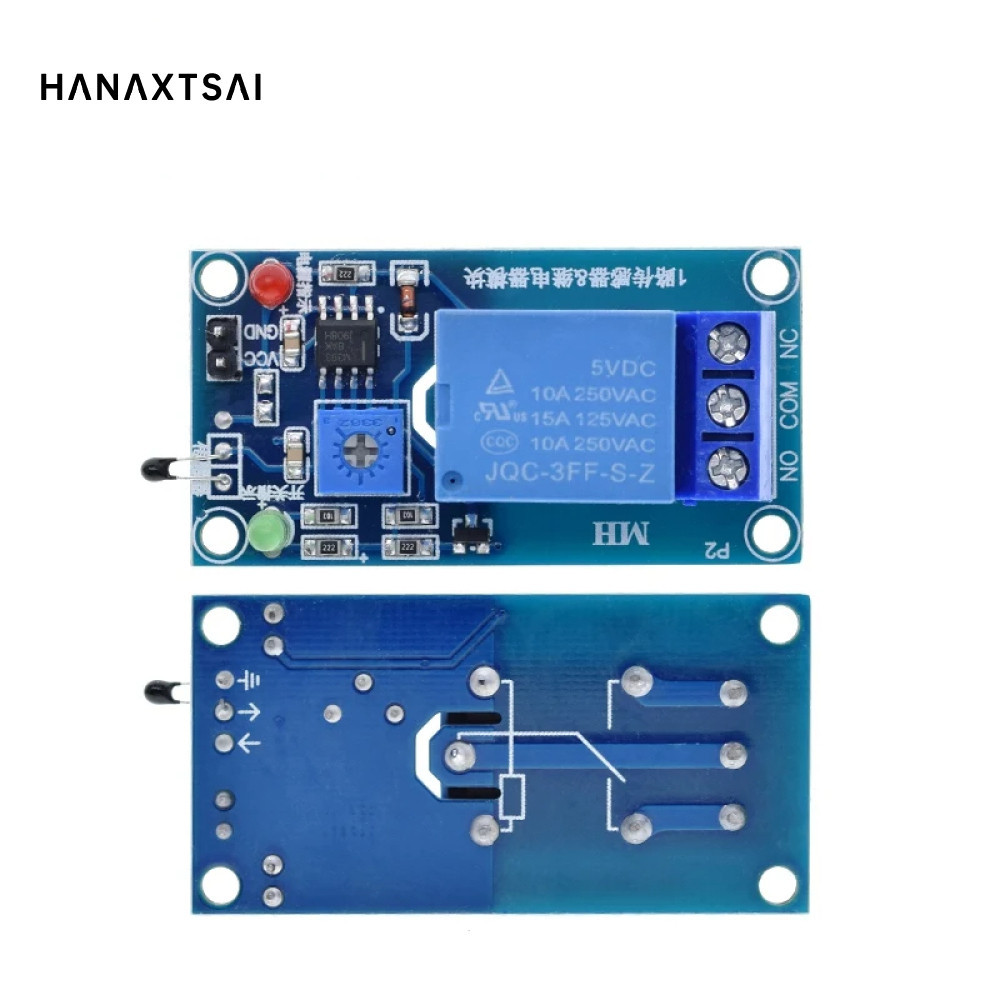 5v/12v Thermal Sensor Module 1 Channel Relay Module Combo Module ...
