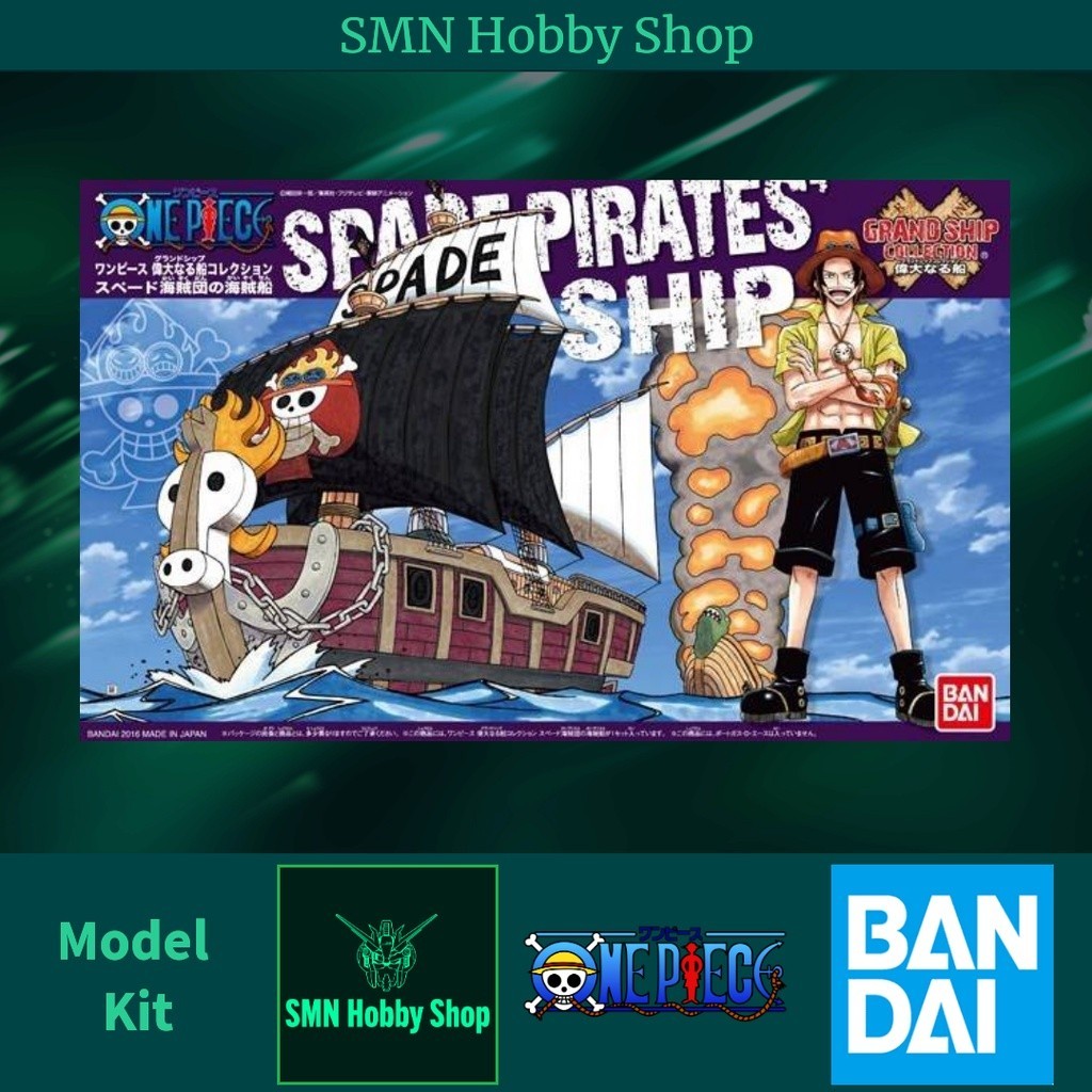 HG One Piece Grand Ship Collection Spade Pirate Ship 012 Toys Plastic ...